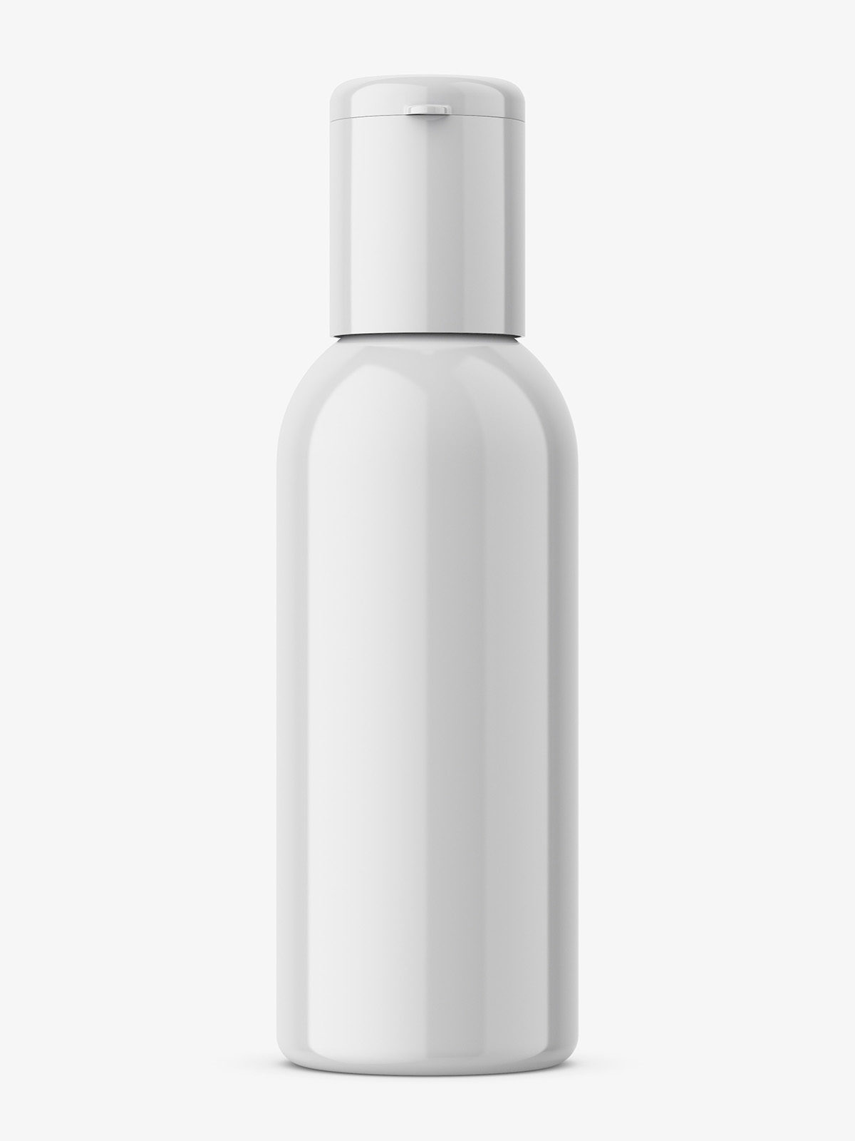 Small universal glossy plastic bottle - Mockups Design