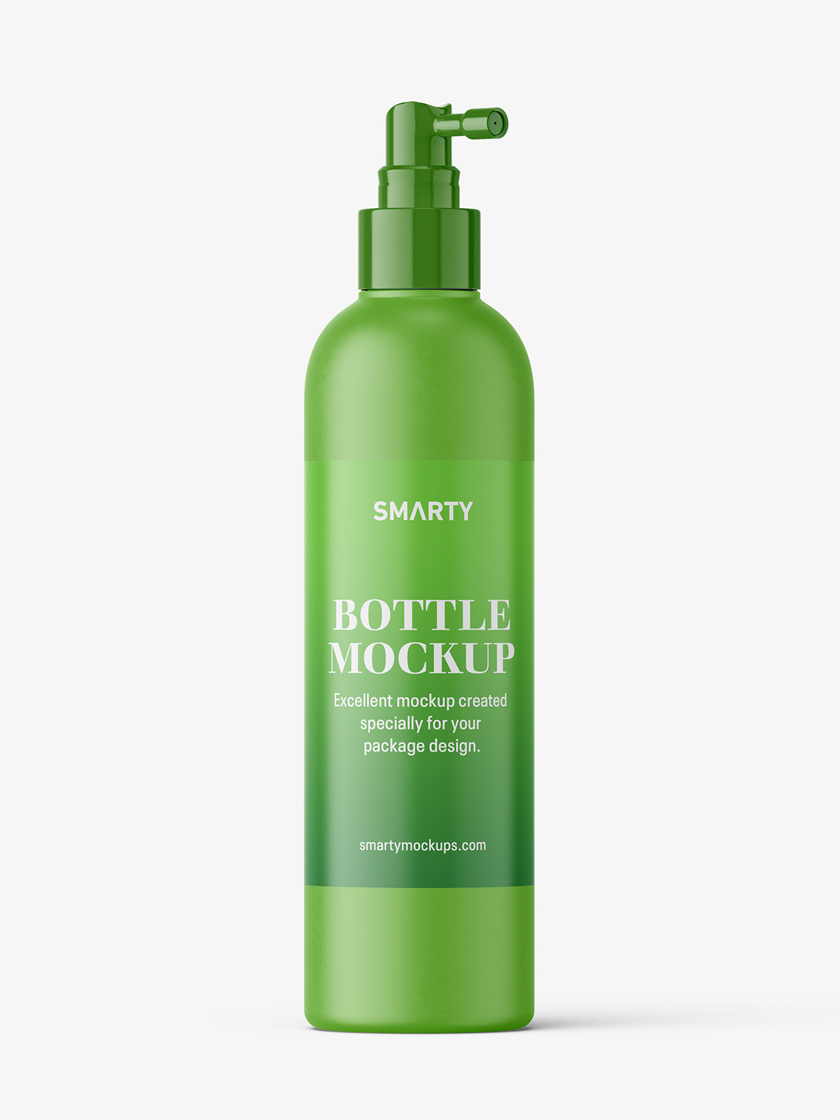 Matt bottle with pump dispenser mockup - Mockups Design