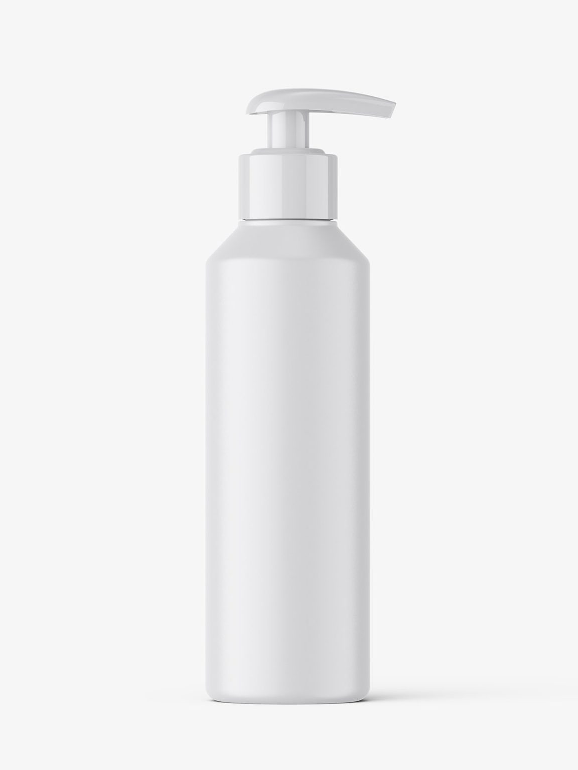 Bottle with rounded pump mockup / matt - Mockups Design