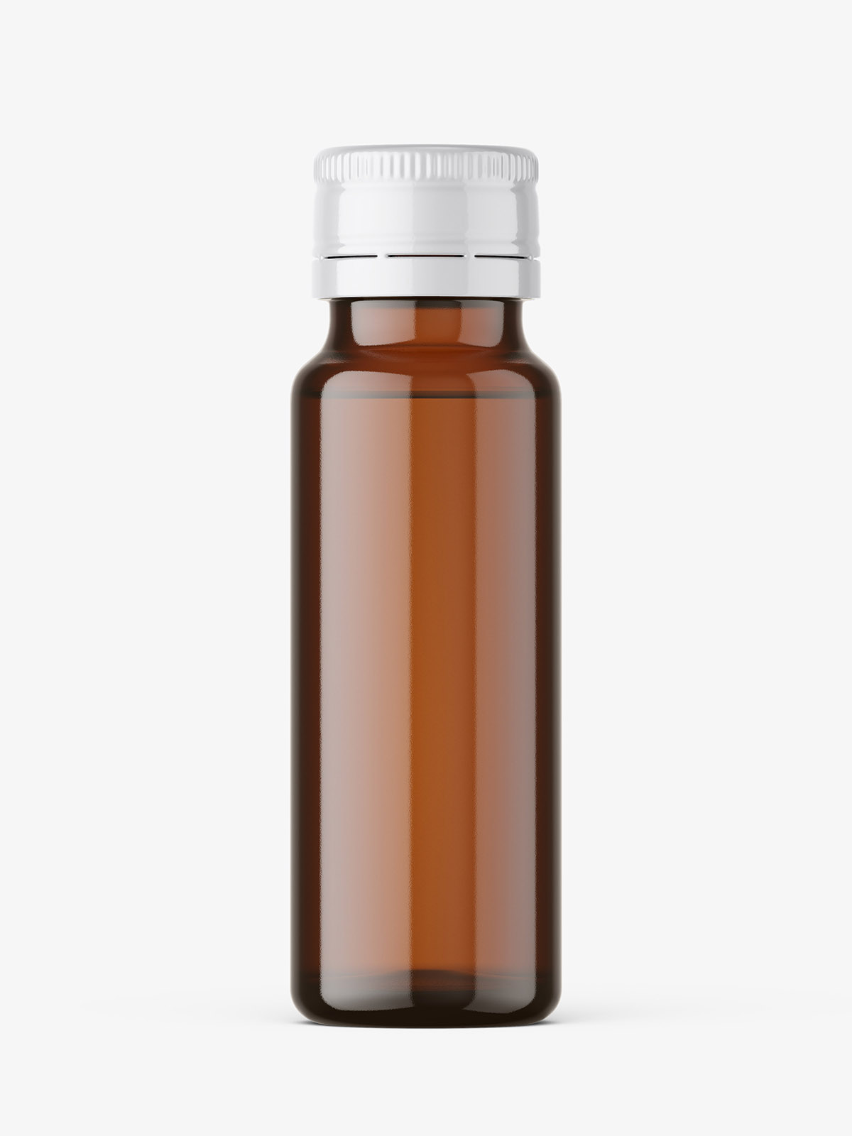 Small amber syrup bottle mockup - Mockups Design