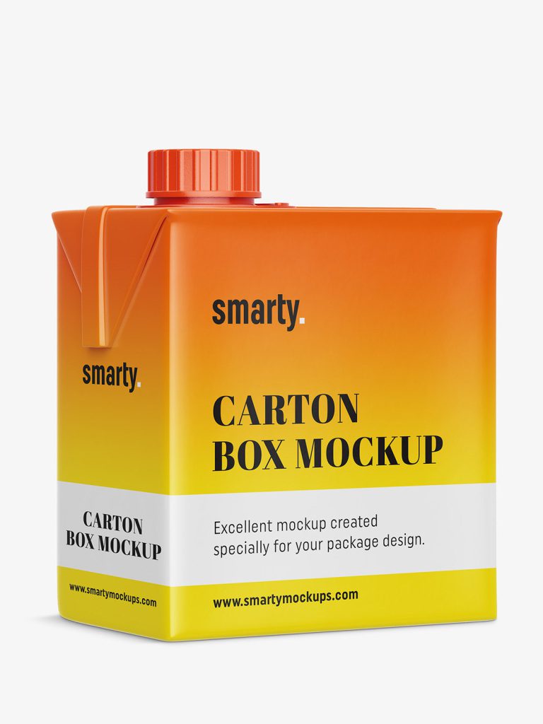 Small carton box mockup - Mockups Design