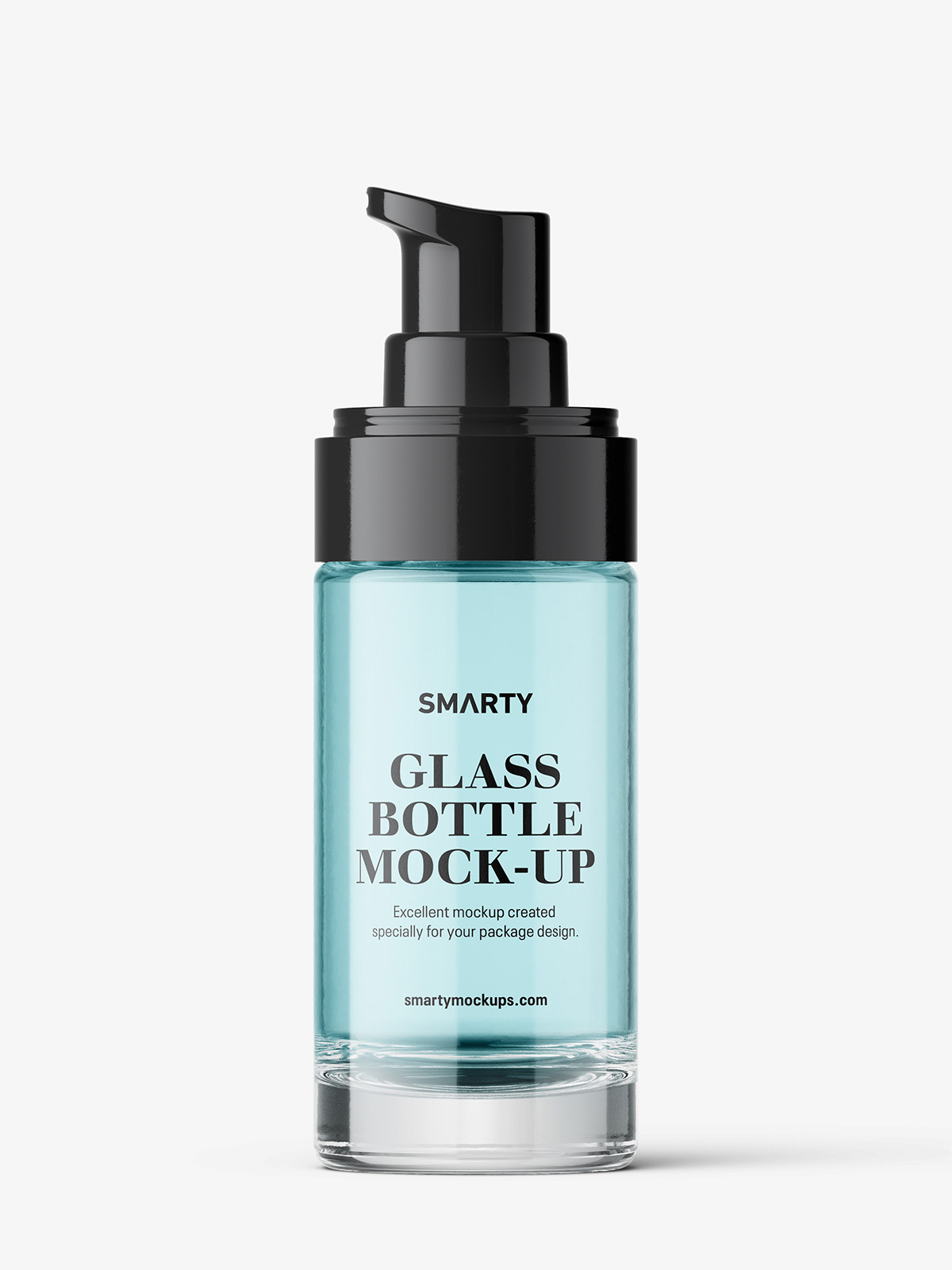 Transparent airless bottle mockup - Mockups Design