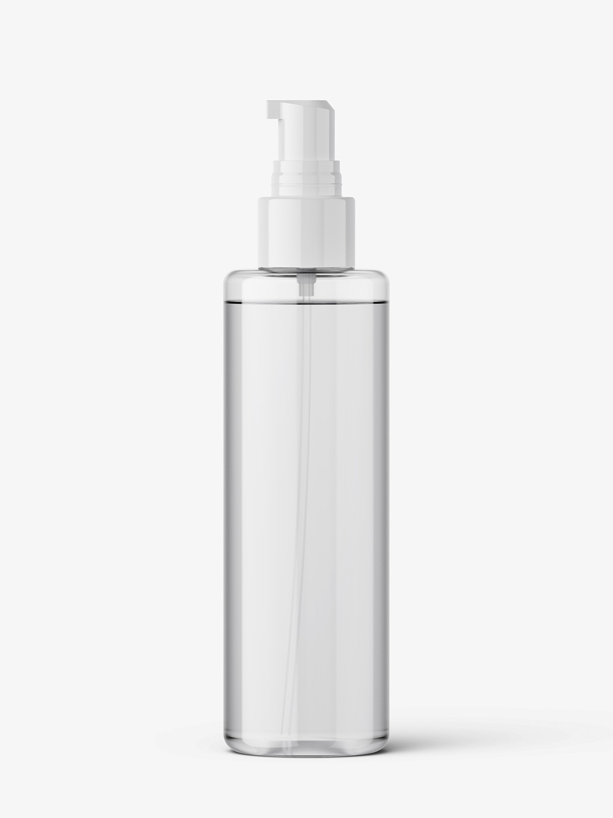 Transparent pump bottle mockup - Mockups Design