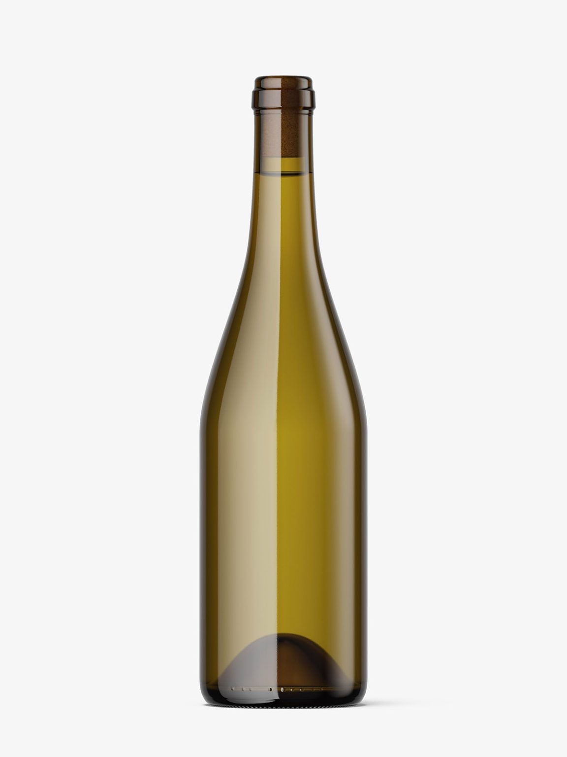 Yellow wine bottle mockup - Mockups Design