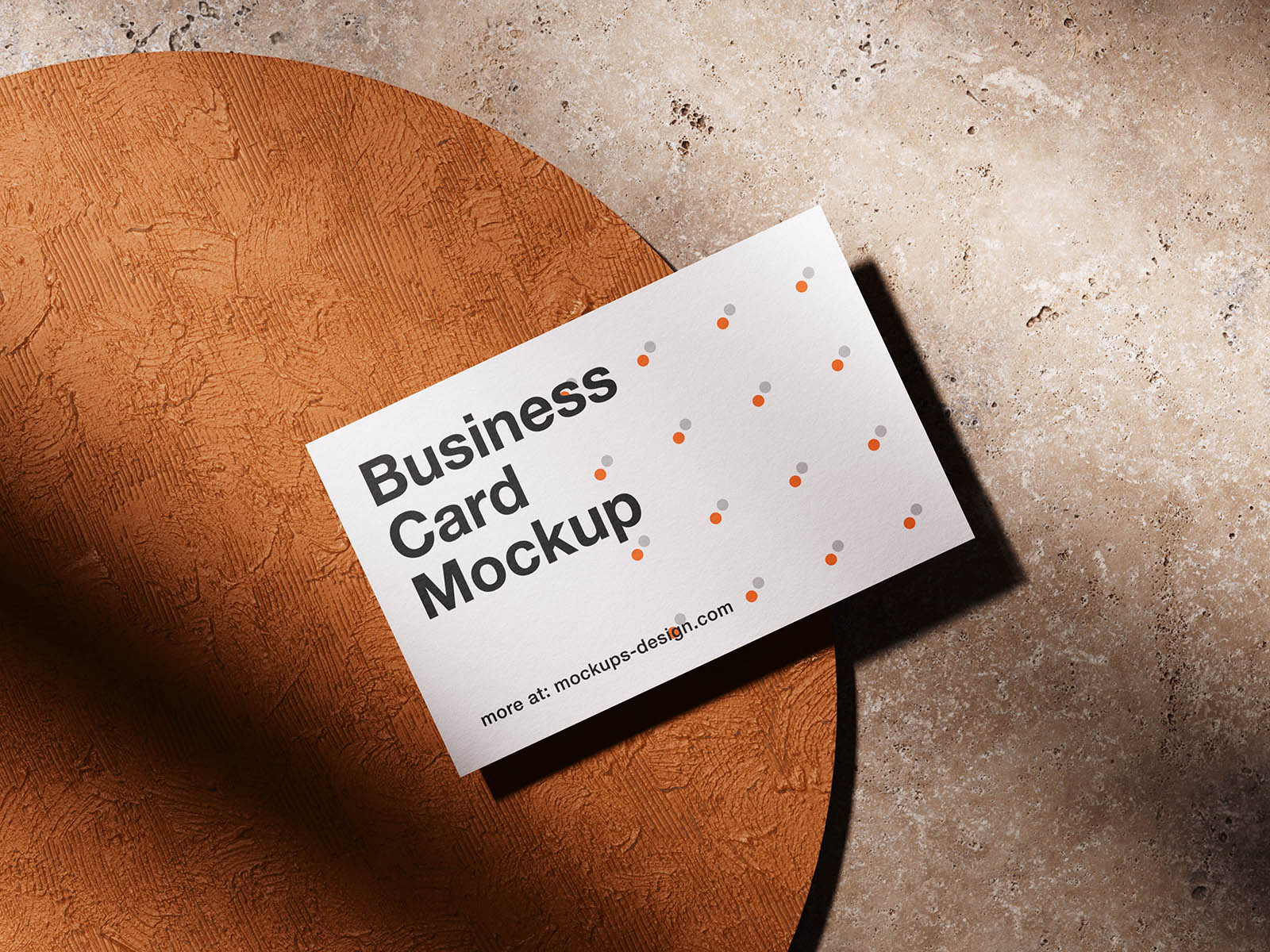 Textured studio business card mockup - Mockups Design