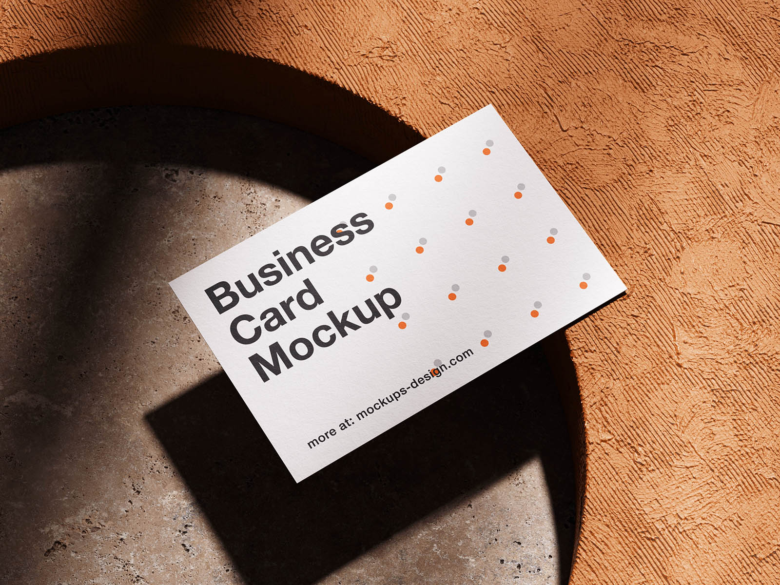 Textured studio business card mockup - Mockups Design
