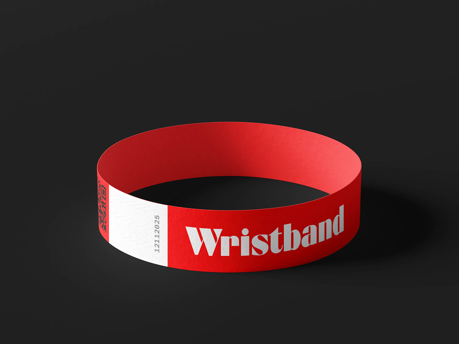 Realistic paper wristband mockup - Mockups Design
