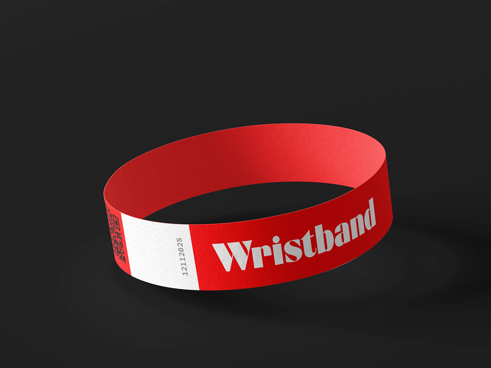 Realistic paper wristband mockup - Mockups Design